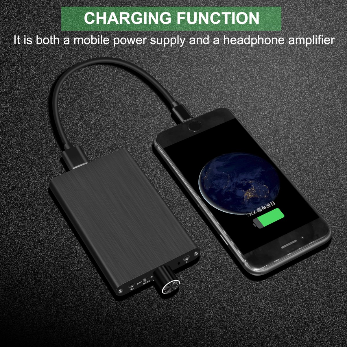 GV-AA012 Protable Hi-Fi Headphone Amplifier Buit-in Power Bank ...